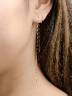 How to wear threader earrings: looks and inspiration | Threader Earrings