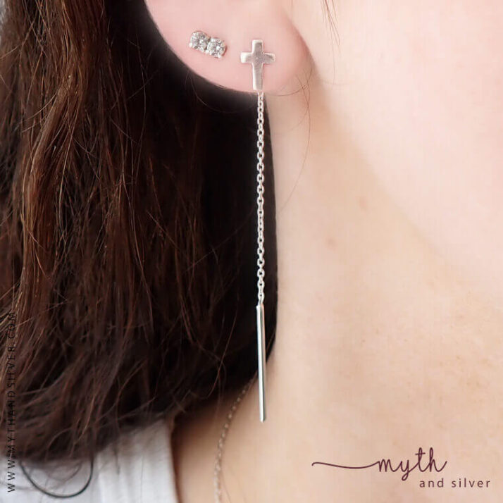 What are ear jacket earrings? | Threader Earrings